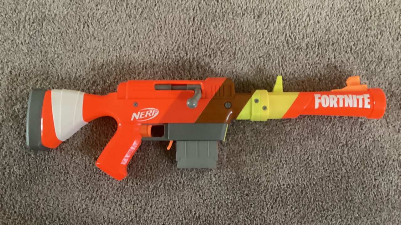 Nerf Fortnite HR reload - slam fire Bolt action? - YouTube