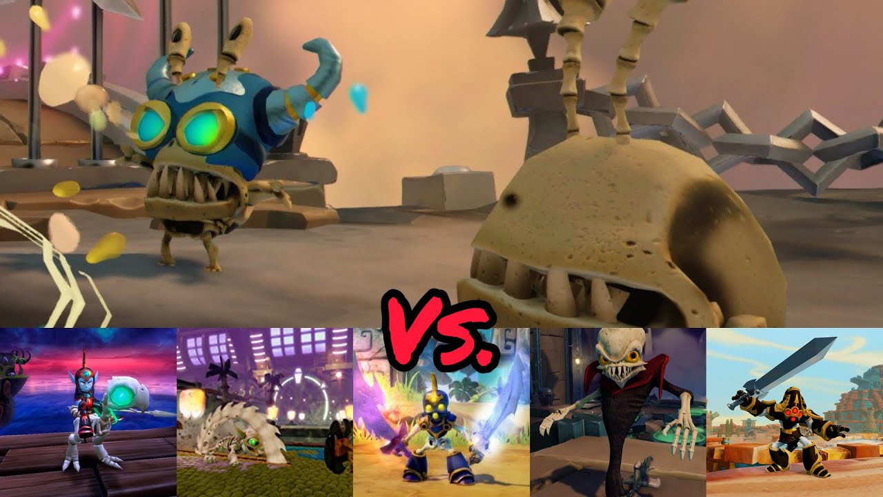 All skeleton skylanders vs. Bone chompy - YouTube