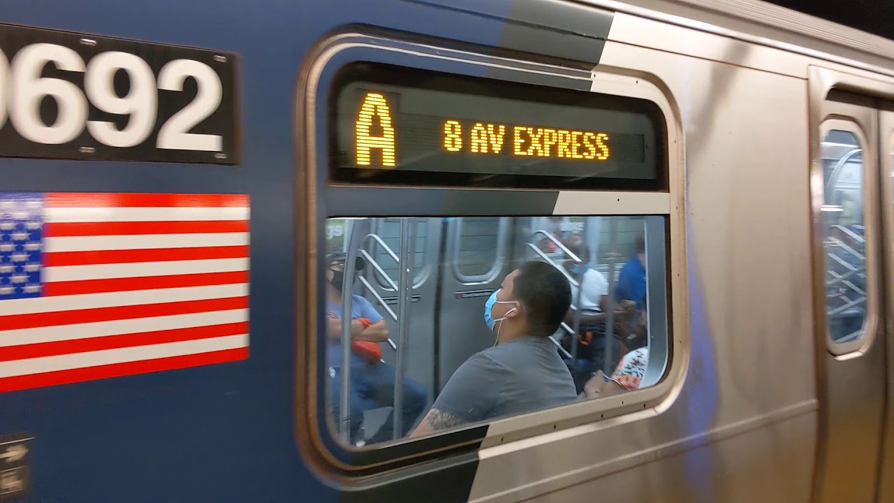 MTA New York City Subway R160 A Train @ 175 St - YouTube