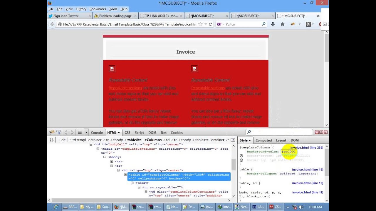 Responsive Email Template Class 6 Rrf Live Class Youtube