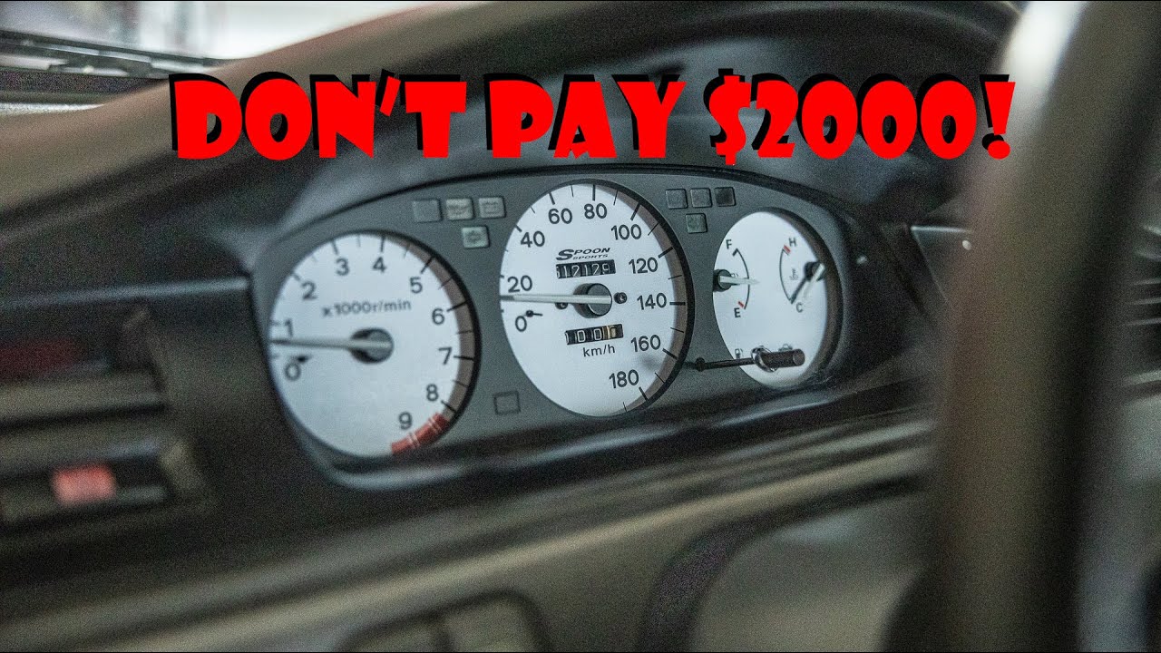 Save Money! DIY EG6 Spoon Sports Cluster | Eg Civic B16 - YouTube