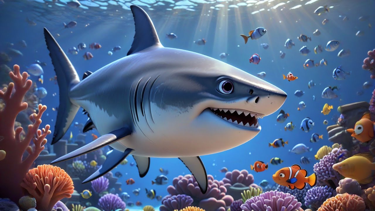 Three Little Sharks Swim and Snap | Fun Ocean Adventure Song for Kids ...