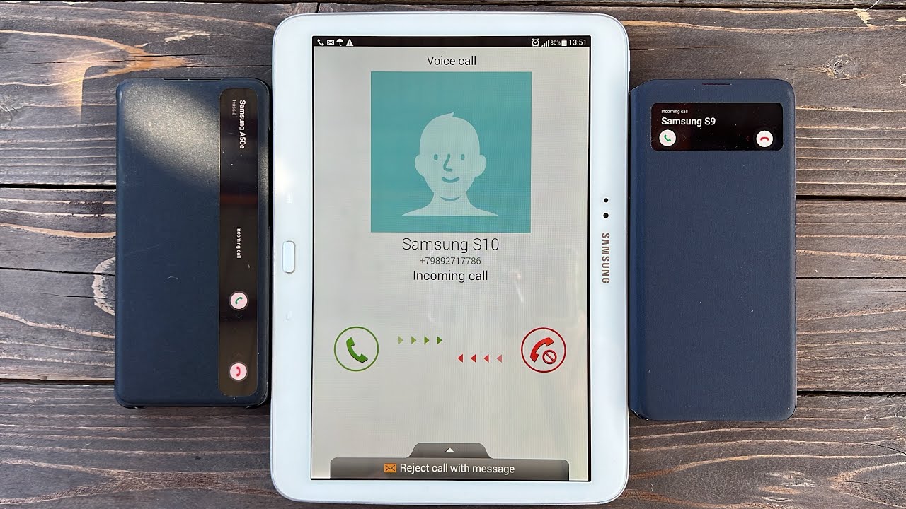 Calls Tablet vs Phones/ Samsung Note 10 & S20+ & Tab A3/ Cases Call ...