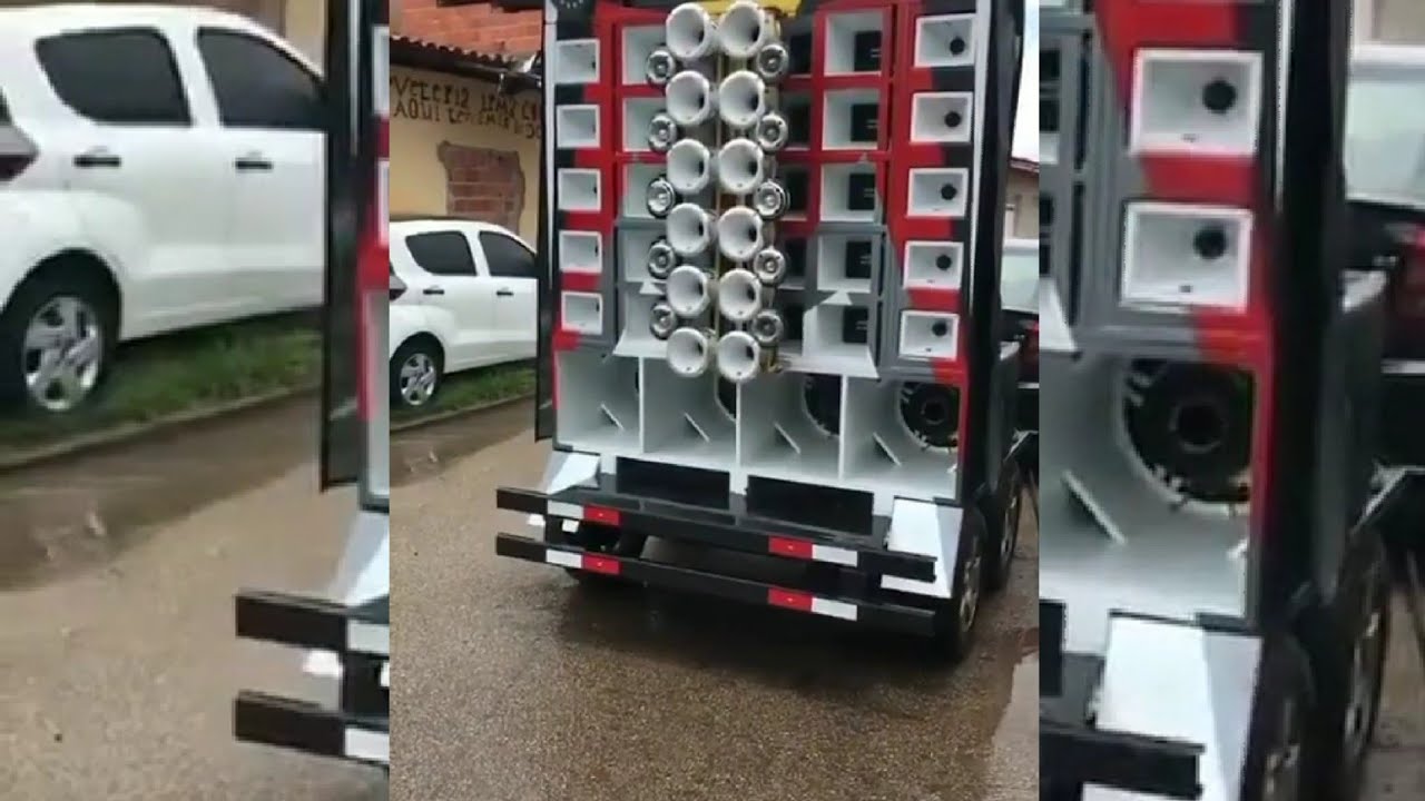 PAREDÃO DE 4 GRAVES TOCANDO BONDE DO GATO PRETO - YouTube