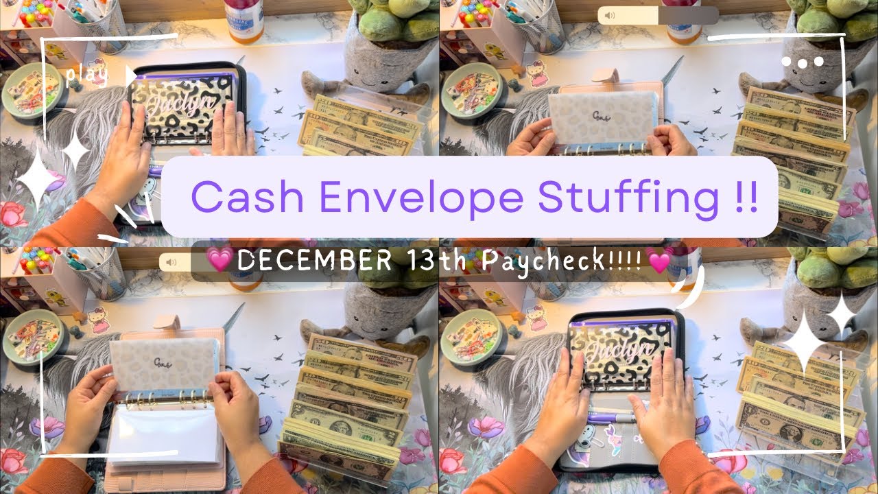 Cash Stuffing December Paycheck 1 | Cash Stuffing | Sinking Funds # ...