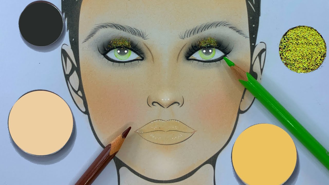 Even Shimmer Couldn’t Save This Look!! Face Chart Makeup Tutorial - YouTube