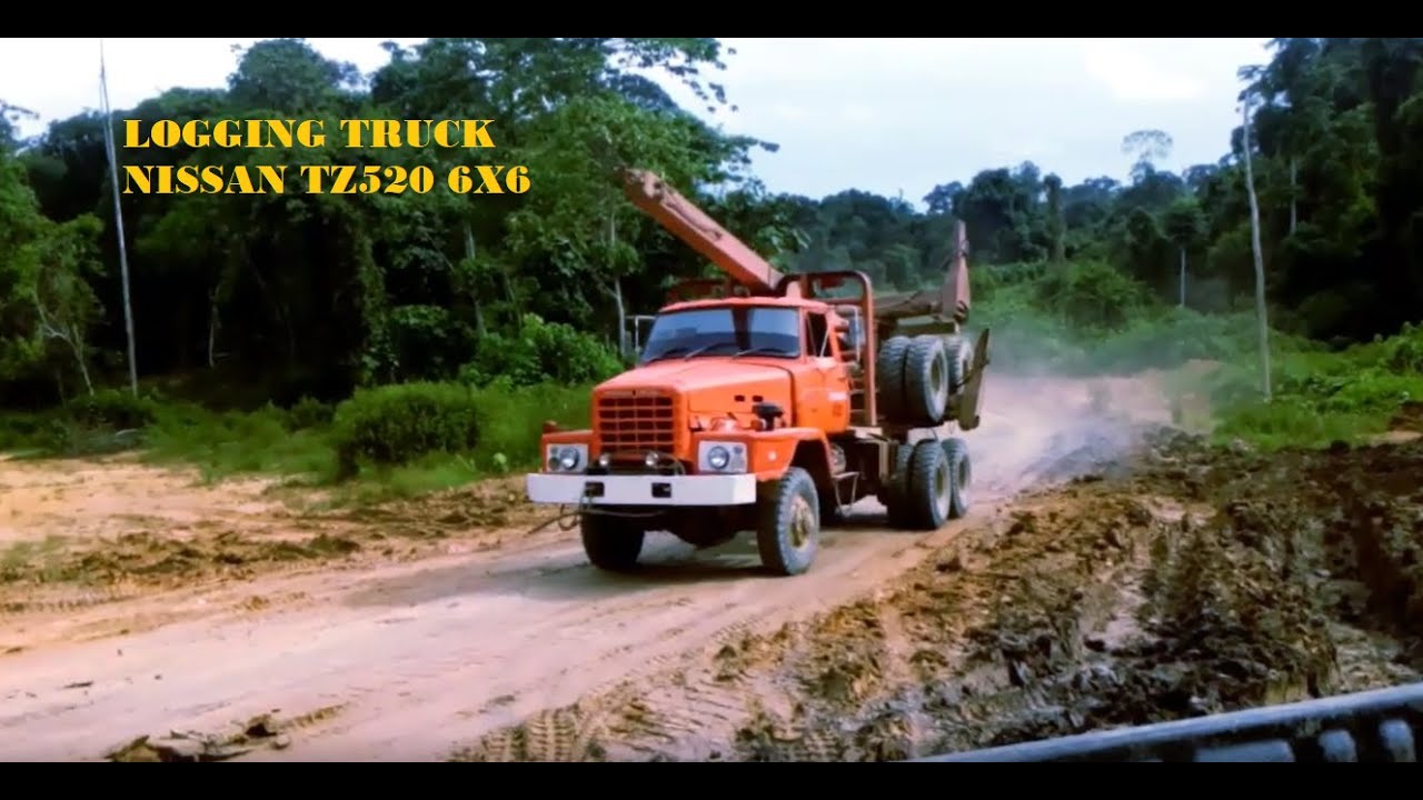 Truck loging Nissan TZ 520 - YouTube