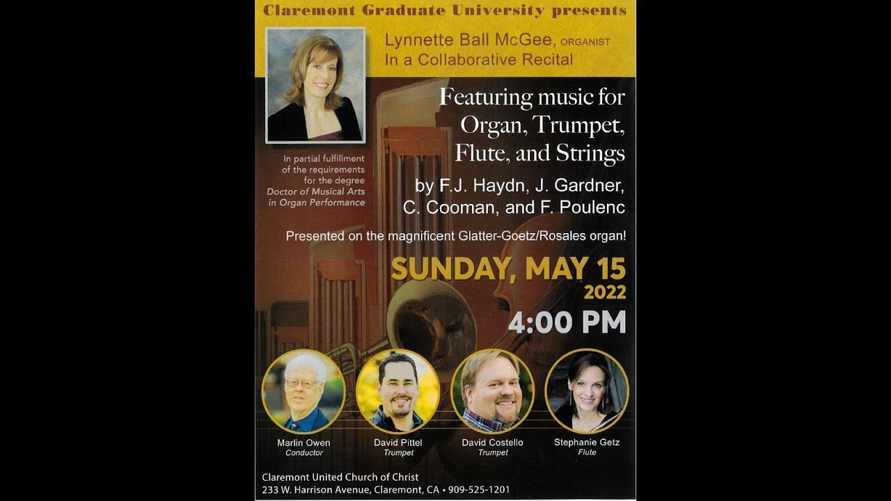 Lynnette Ball McGee, Collaborative Organ Recital - YouTube