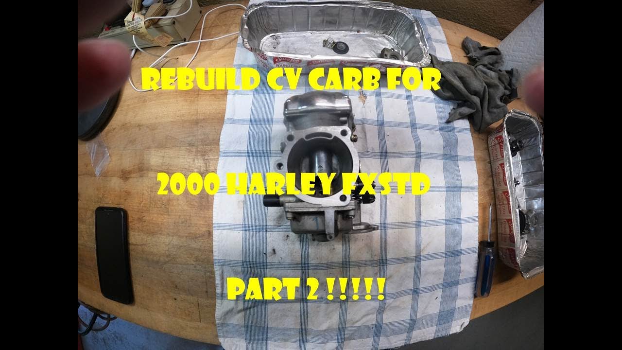 Rebuild CV Carb For 2000 Harley FXSTD Part 2 - YouTube