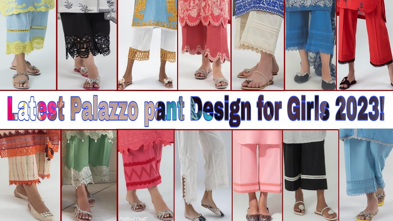 latest and attractive palazzo design for girls | trending Palazzo ...