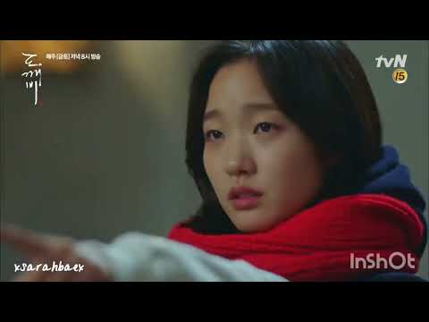 when he see her then he is cry || goblin || grim reaper ||