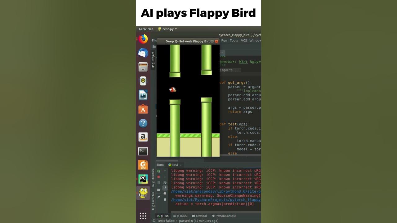 AI plays Flappy Bird without dying #flappybird #ai #trituenhantao | Việt Nguyễn AI - YouTube