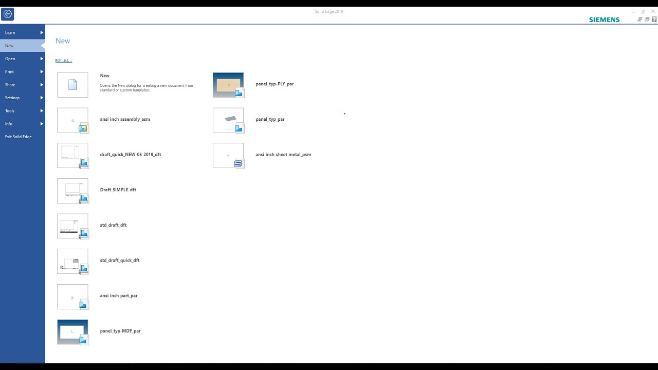 Solid Edge- Variable Tables/Parametric Parts - YouTube