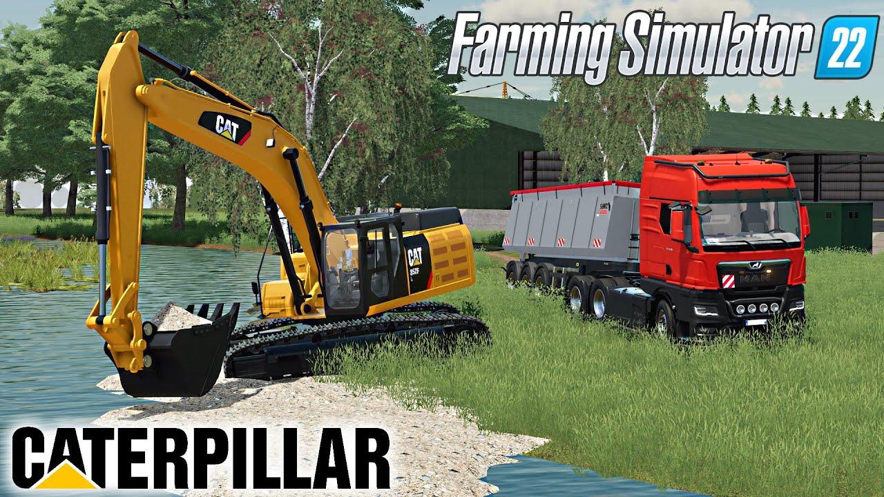 FS22 TP 🚧 Caterpillar 352F Excavator 🚧 Farming Simulator 22 Mods - YouTube
