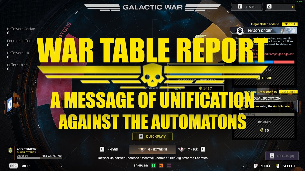 Helldivers 2 War Table: A Message of Unification - Mar 9, 2024 - YouTube