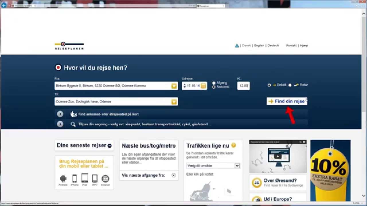 Sådan bruger du rejseplanen.dk - YouTube