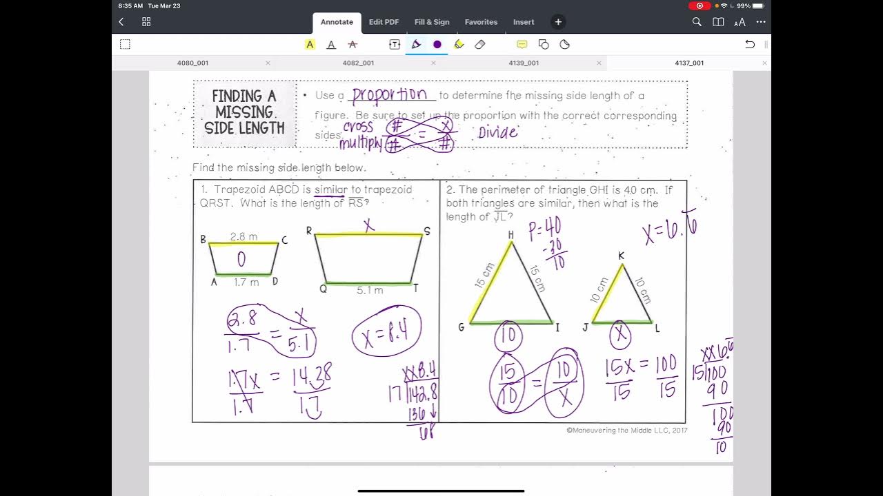 Similar Figures & Scale Drawings NOTES - YouTube