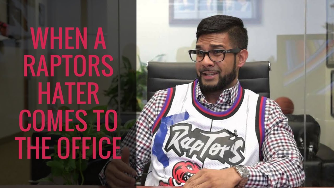 When a Raptor Hater Comes To The Office - YouTube