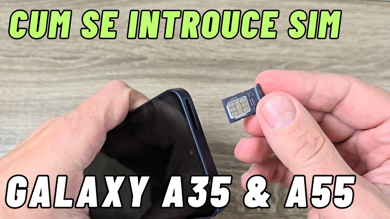 Cum introducem cartela SIM și cardul de memorie SD în Samsung Galaxy ...