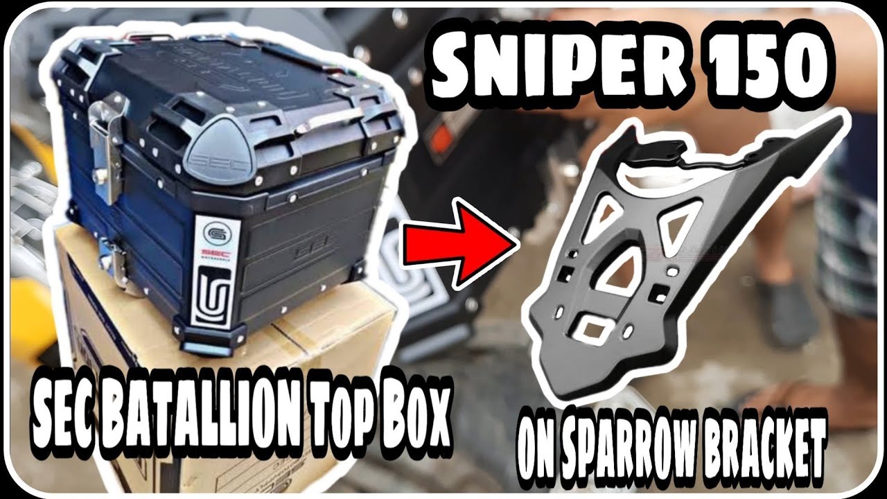 SEC Batallion top box on sparrow bracket sniper 150 - YouTube