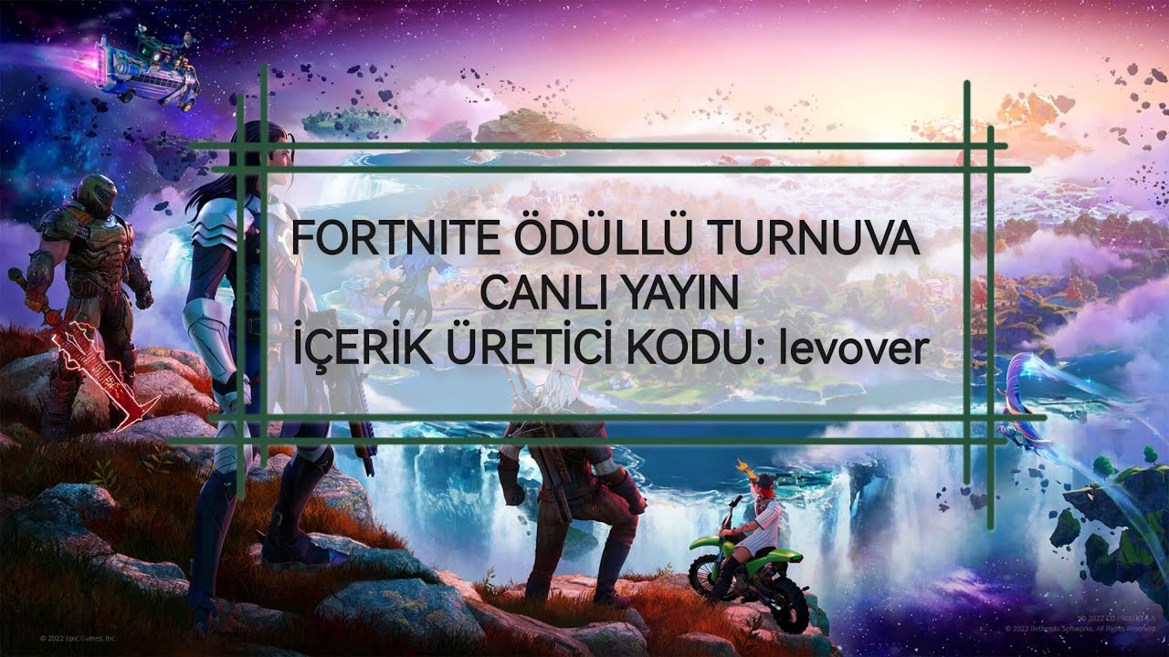 FORTNITE OYNUYORUZ! ICERIK URETICI KODU: levover ASUS ROG STRIX - YouTube