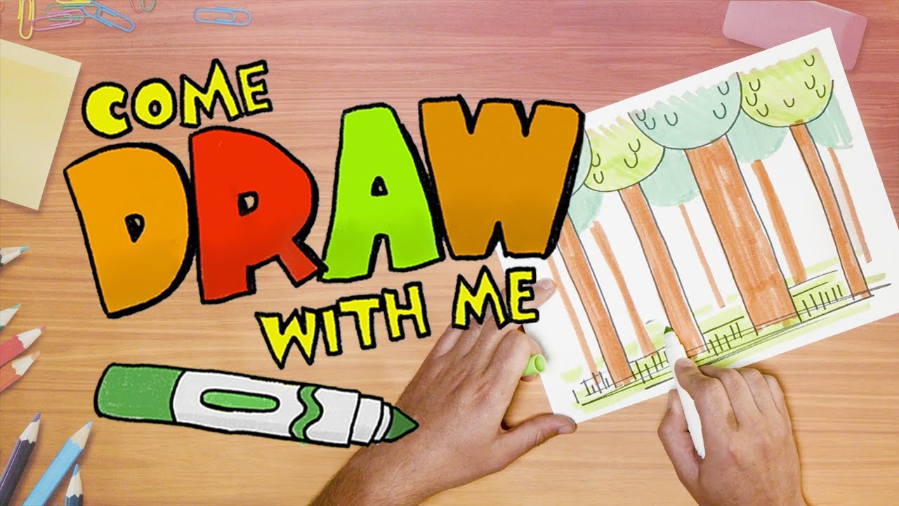 How to Draw the Sacred Grove | Come Draw With Me - YouTube