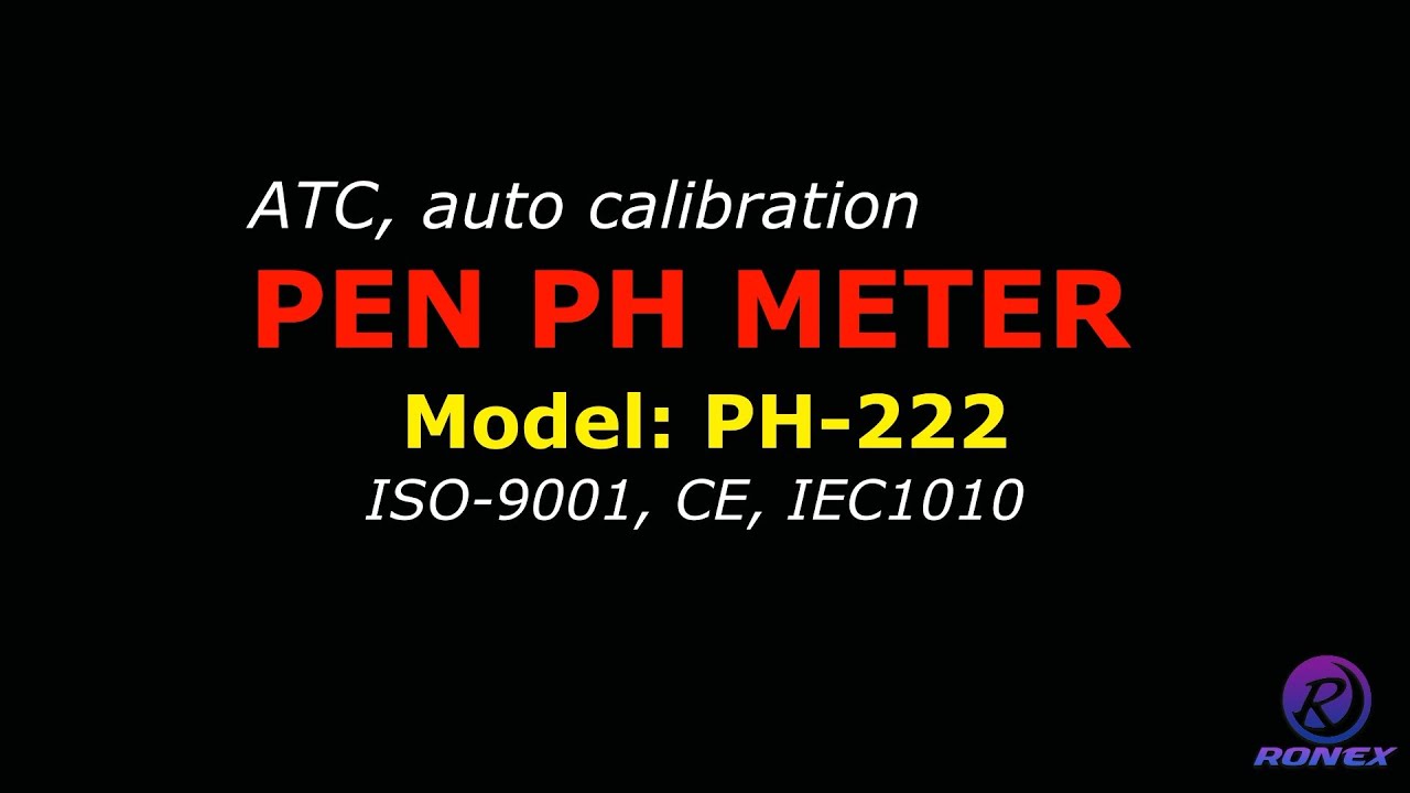 Lutron PH-222 pH Meter Pen Type - YouTube
