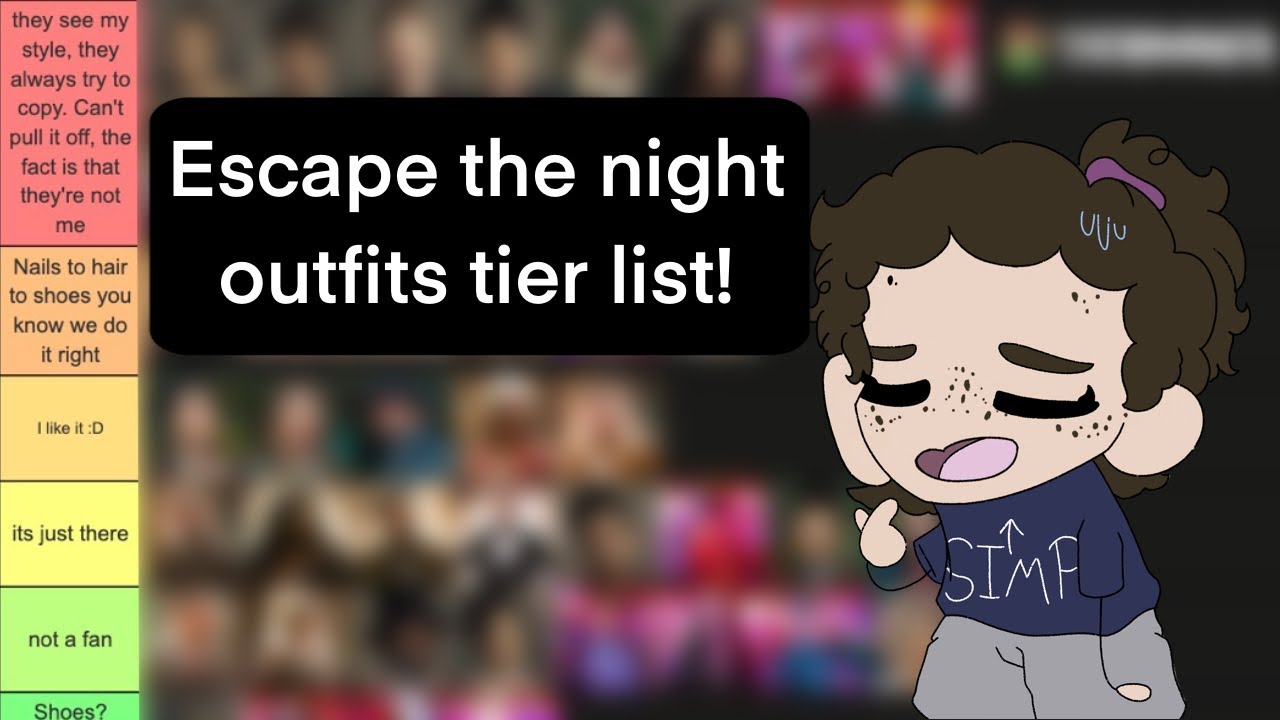 I made an Escape the Night outfits tier list! - YouTube