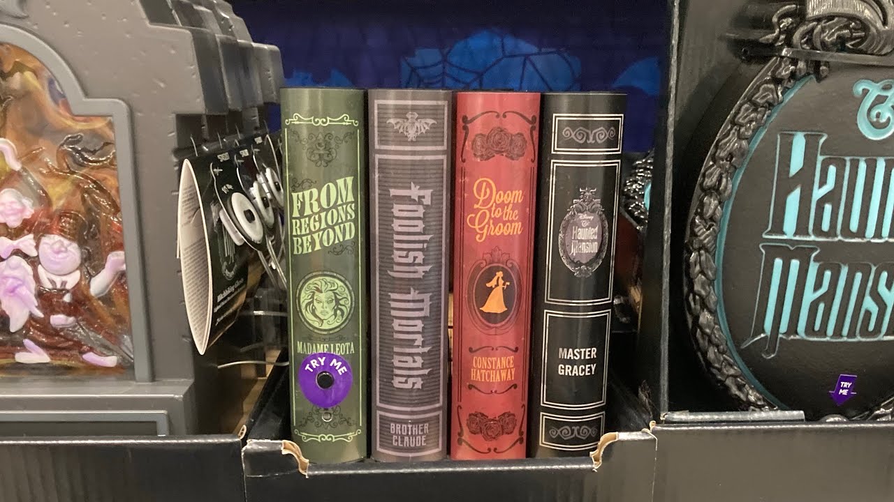 Disney Haunted Mansion Moving Books Animatronic Halloween Decoration ...