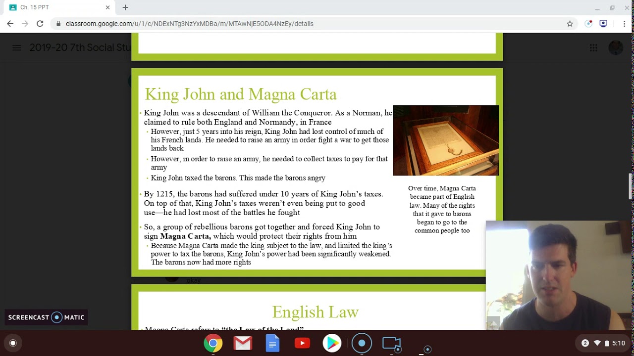 7th Social Studies: Magna Carta - YouTube