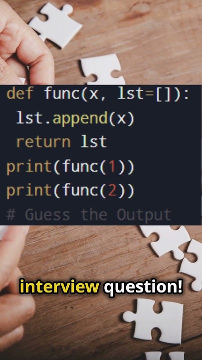 Guess The Output Of This Python Interview Question 🤔 Part 3 Coding