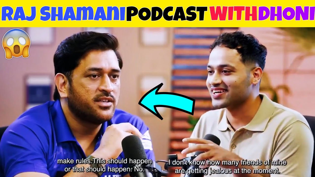 🤯 Raj Shamani New Podcast With Ms Dhoni | Dhoni New Podcast Video - YouTube