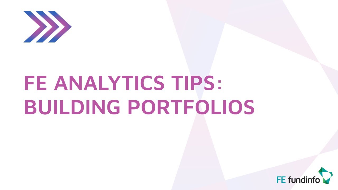 FE Analytics Tips: Building Portfolios - YouTube