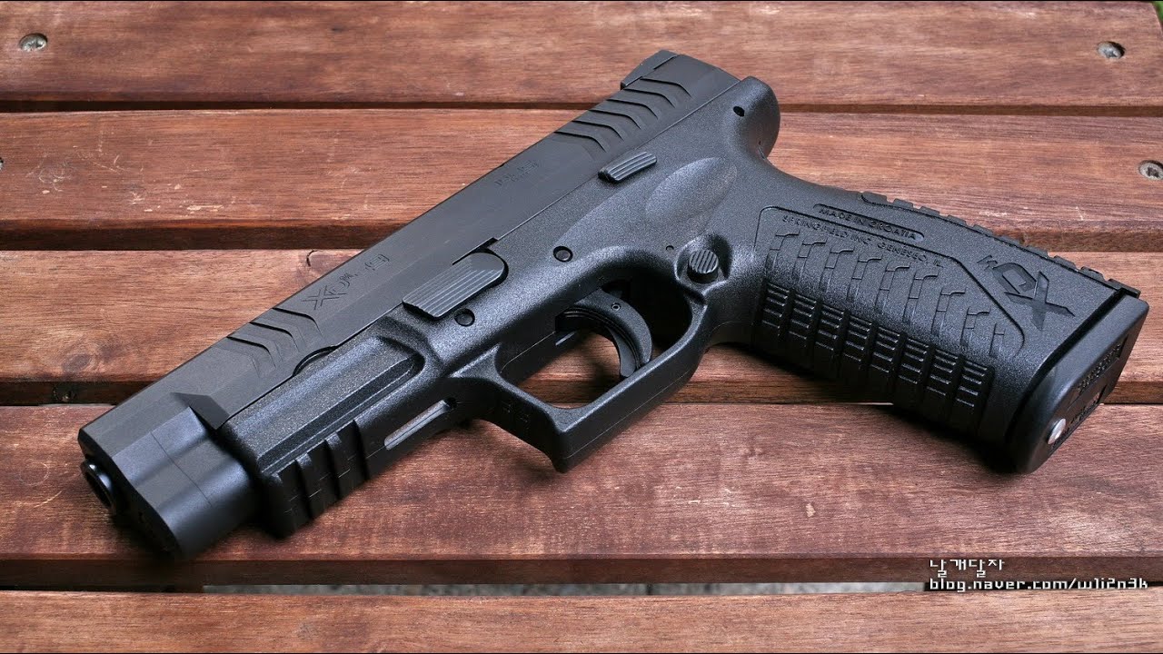스프링필드 Springfield XDm9 9mm 권총 리뷰와 실탄 사격 - YouTube