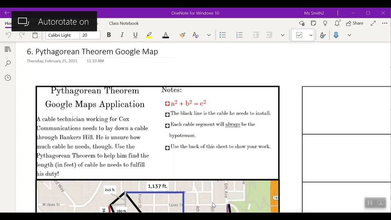 Pythagorean Theorem Google Map - YouTube