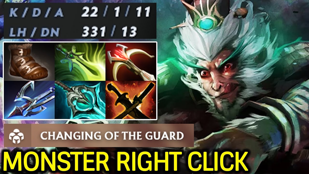 Monkey King Aggressive Plays – Imba Full Right Click Build Dota 2 - YouTube