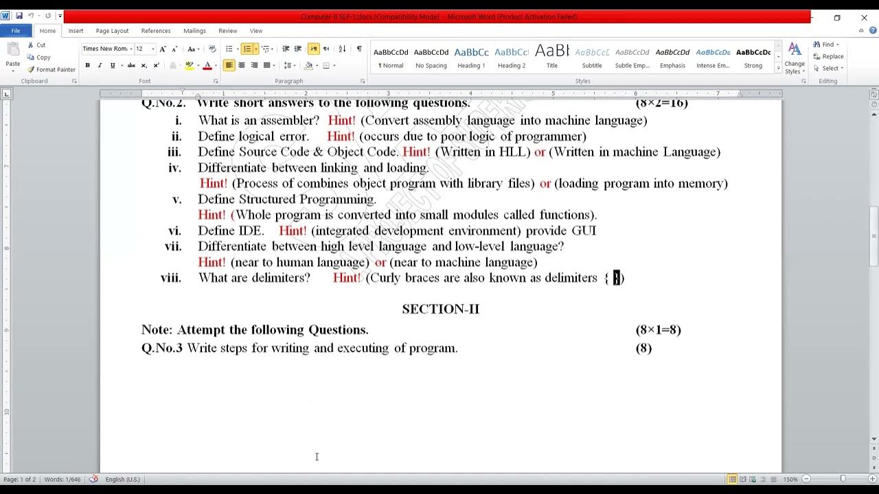 Computer Science Part 2 Elite T 1 - YouTube