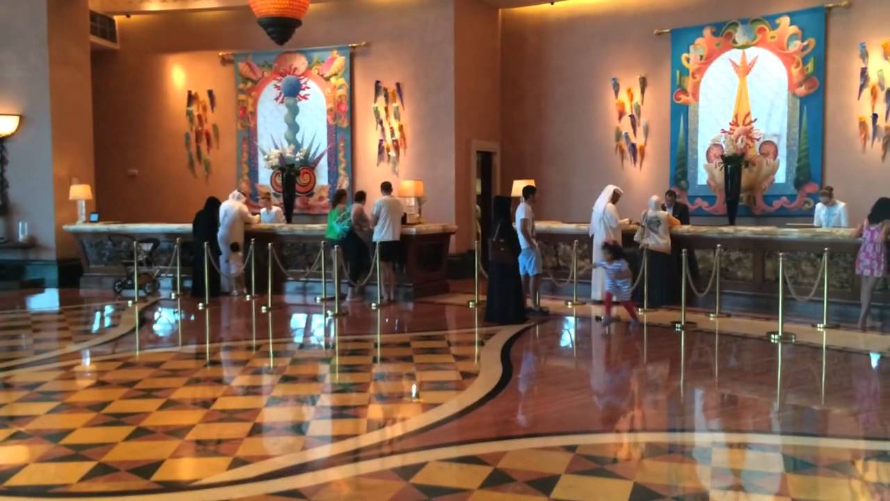 The Atlantis hotel . The Palm .Reception area - YouTube