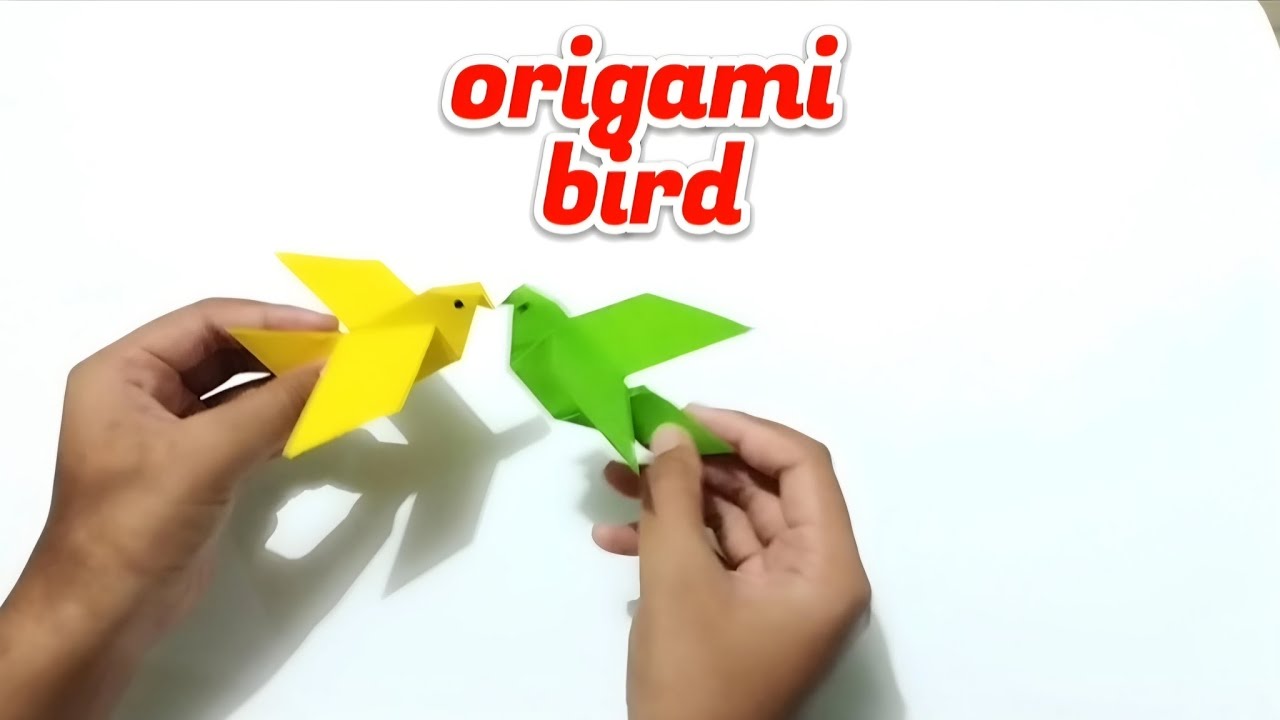 how to make a bird from paper #origamibird #origamipaper - YouTube