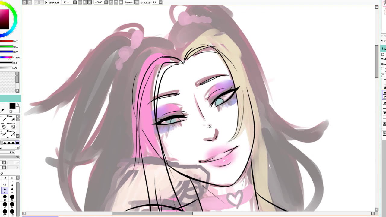 vixen ♡ oc speedpaint - YouTube