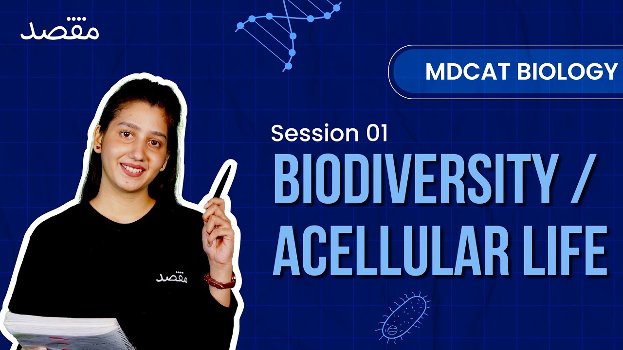 Session 1: Biodiversity / Acellular life | MDCAT Biology by Miss Tooba ...
