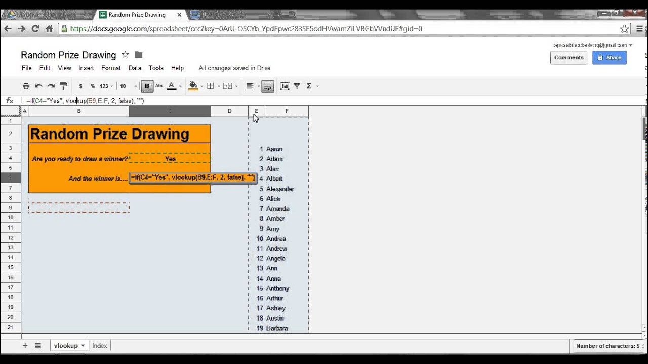 Random Prize Drawing - YouTube