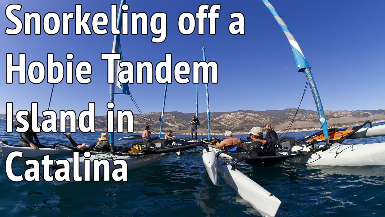Snorkeling at Two Harbors Catalina While Being Towed by a Hobie Mirage ...