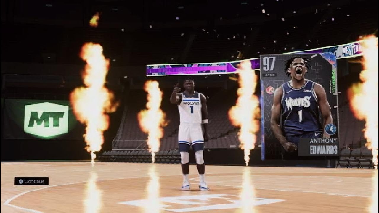 NBA 2k23 Asmr Galaxy Opal Anthony Edwards - YouTube