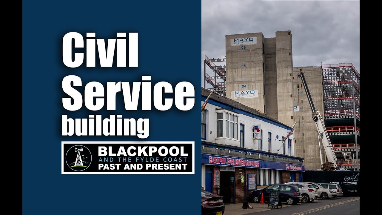 Building the new Civil Service tower in Blackpool - YouTube