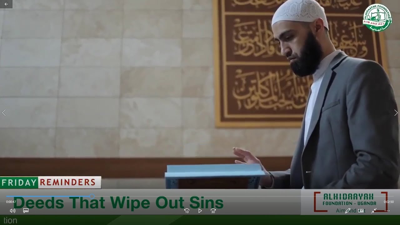 Deeds that wipe out sins - Episode 1 By Bro Abdulhamid Mpoza - YouTube