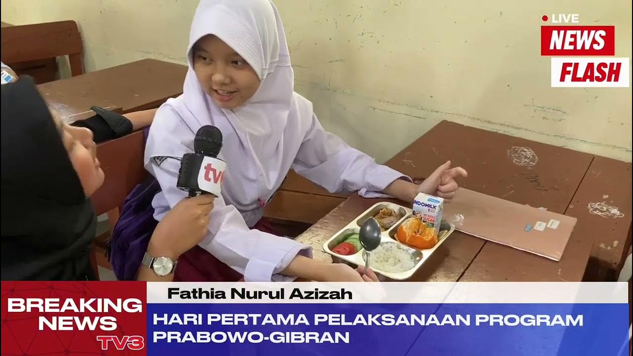HARI PERTAMA PELAKSANAAN PROGRAM UNGGULAN PRABOWO-GIBRAN MAKAN BERGIZI GRATIS - YouTube