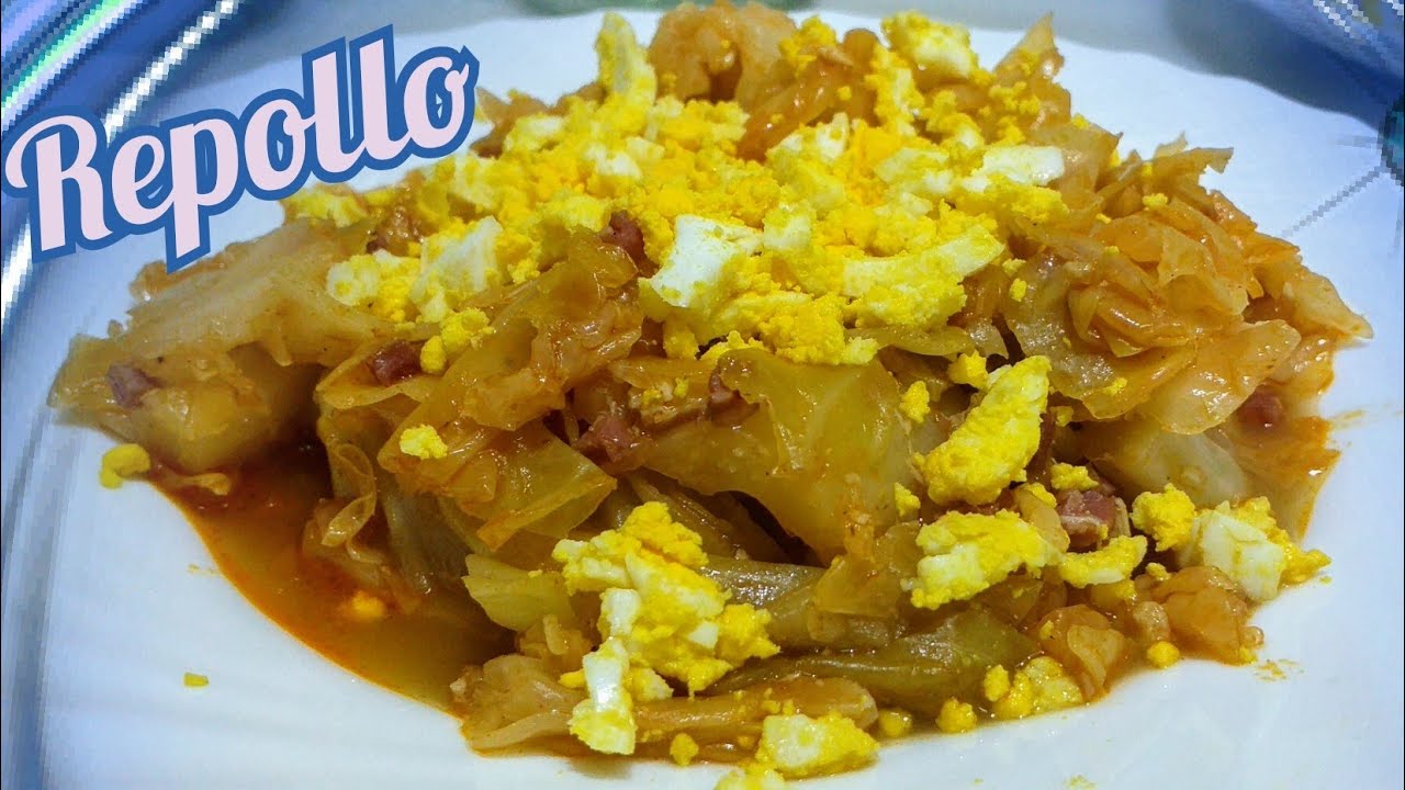 Como hacer REPOLLO AL AJILLO - Col Rizada al AJILLO - Recetas en menos ...