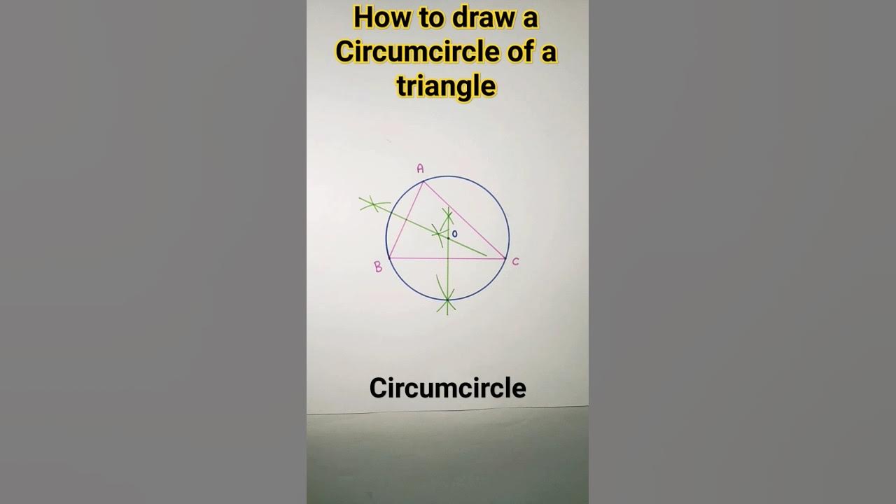 How to draw a circumcircle of a triangle#shorts#ytshorts#viralshorts#geometric construct#math ...