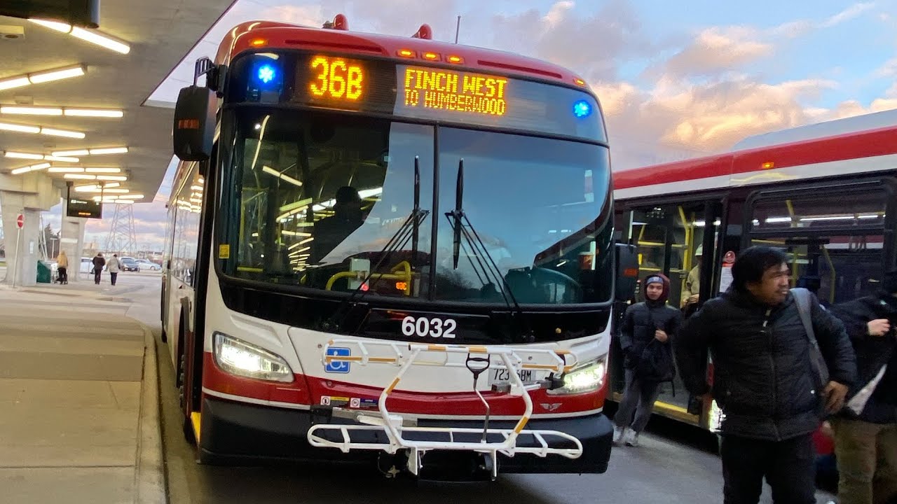TTC BRAND NEW 2024 NEW FLYER XE40 NG 6032 ON 36B FINCH WEST - YouTube